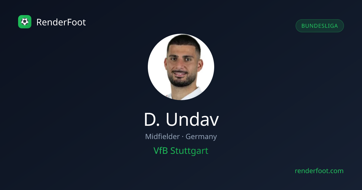 D. Undav — Profil, Club & Stats | VfB Stuttgart | Renderfoot